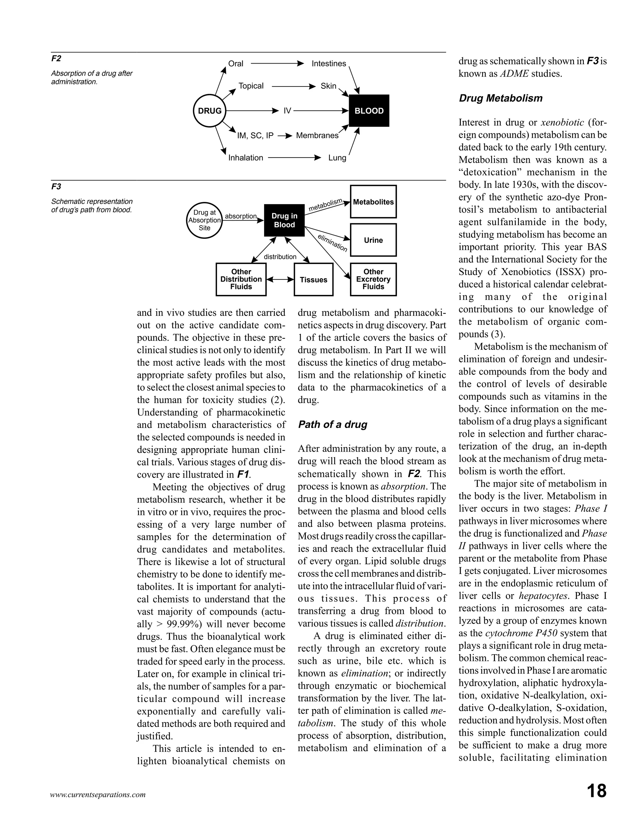 Drugs metabolism and disposition | PDF