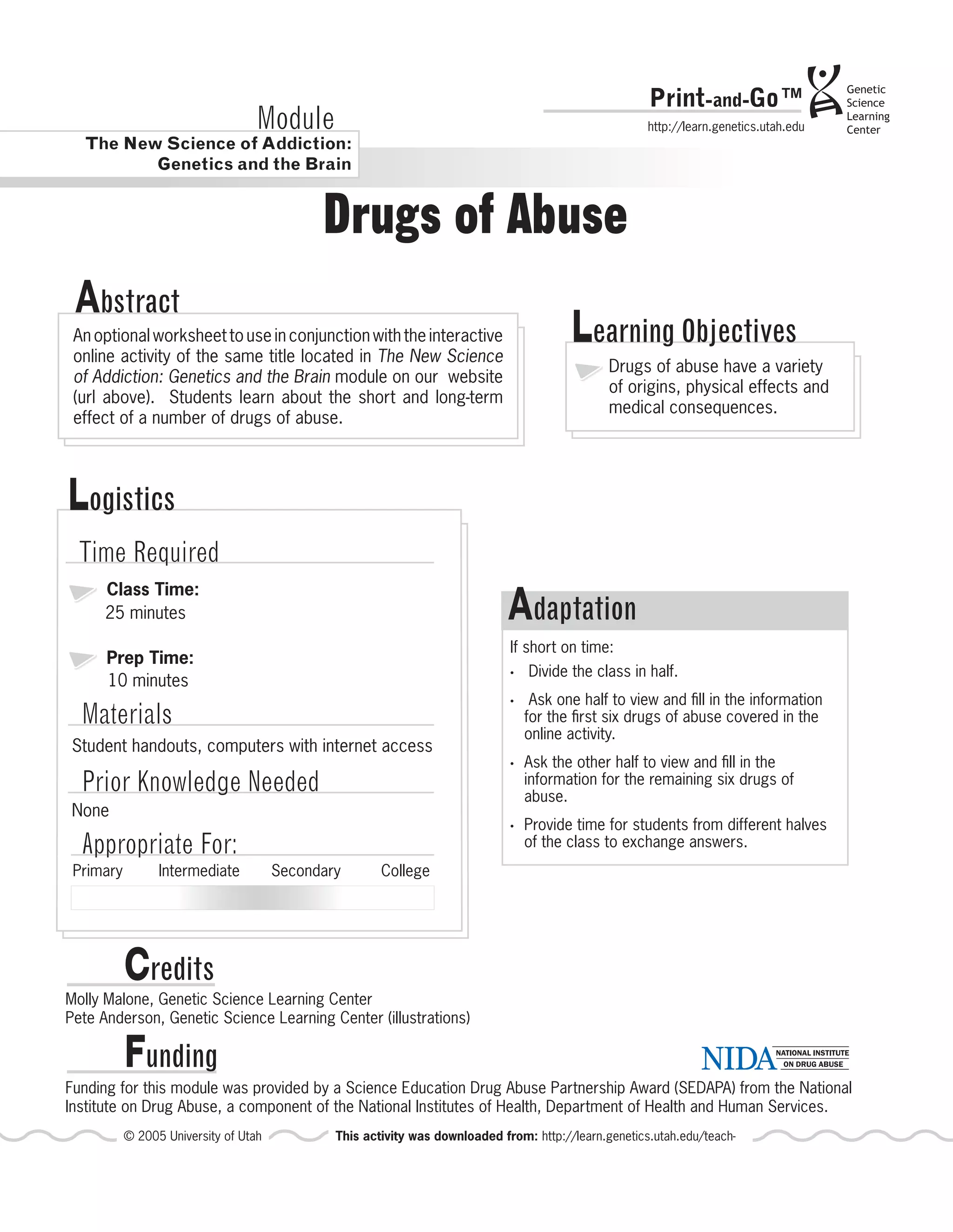 Drugs of abuse | PDF