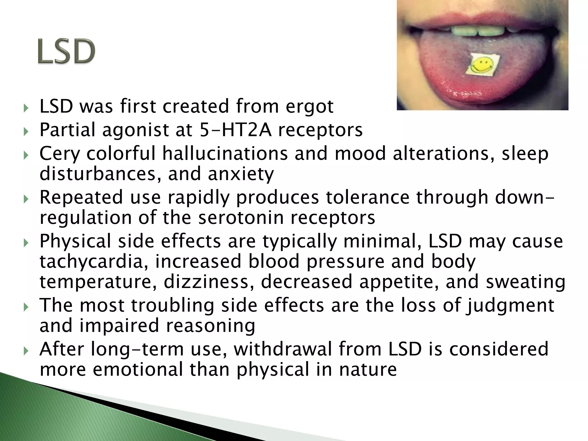 Drugs of abuse - Pharmacology | PDF