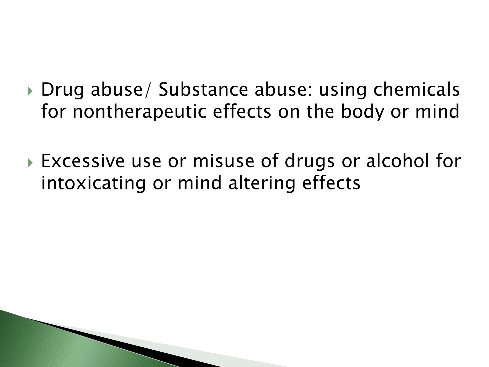 Drugs of abuse - Pharmacology | PDF