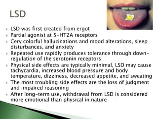 Drugs of abuse - Pharmacology | PDF