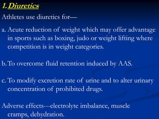 Drugs of abuse in sports | PPTX