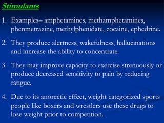 Drugs of abuse in sports | PPTX