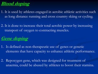 Drugs of abuse in sports | PPTX