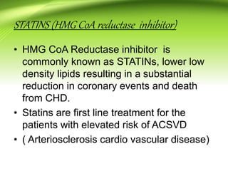 DRUGS OF HYPERLIPIDEMIA 123.pptx