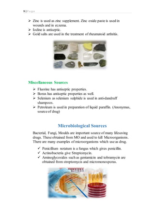 Sources of Drug | DOCX