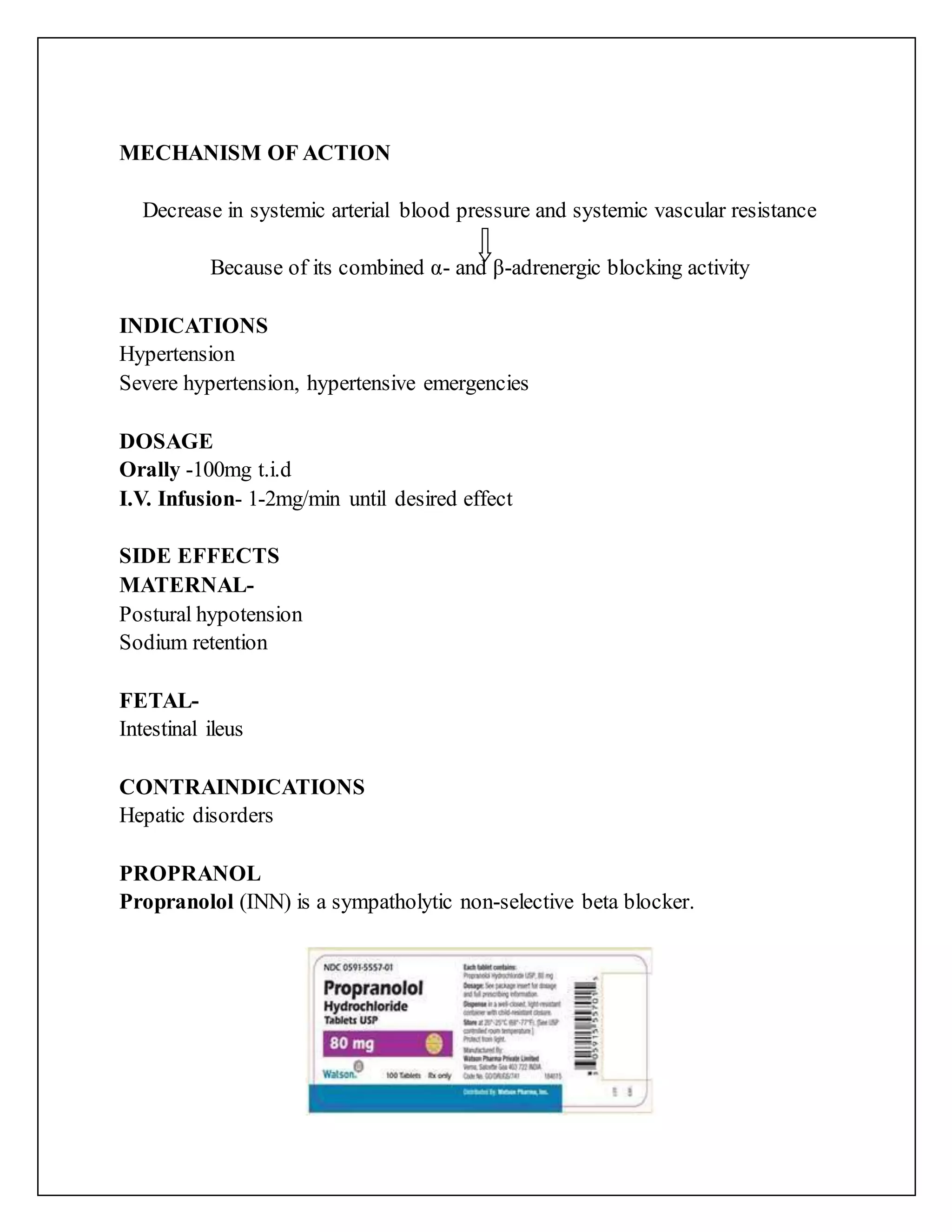 Drugs used in pregnancy, labour and puerperium | DOCX