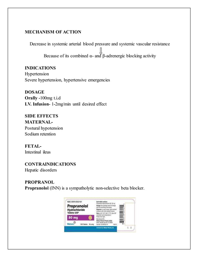 Drugs used in pregnancy, labour and puerperium | DOCX