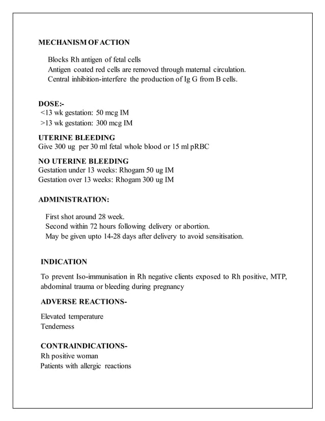 Drugs used in pregnancy, labour and puerperium | DOCX