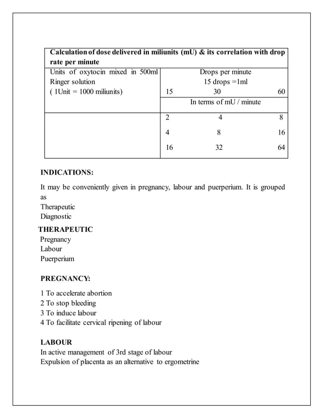 Drugs used in pregnancy, labour and puerperium | DOCX