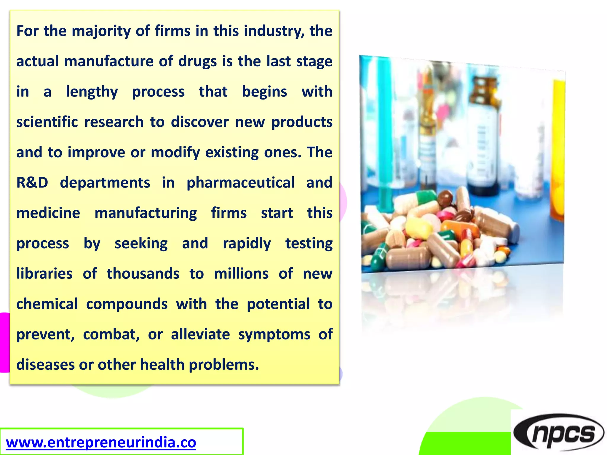 Pharmaceutical, Bulk Drugs and Medicine Manufacturing Industry ...