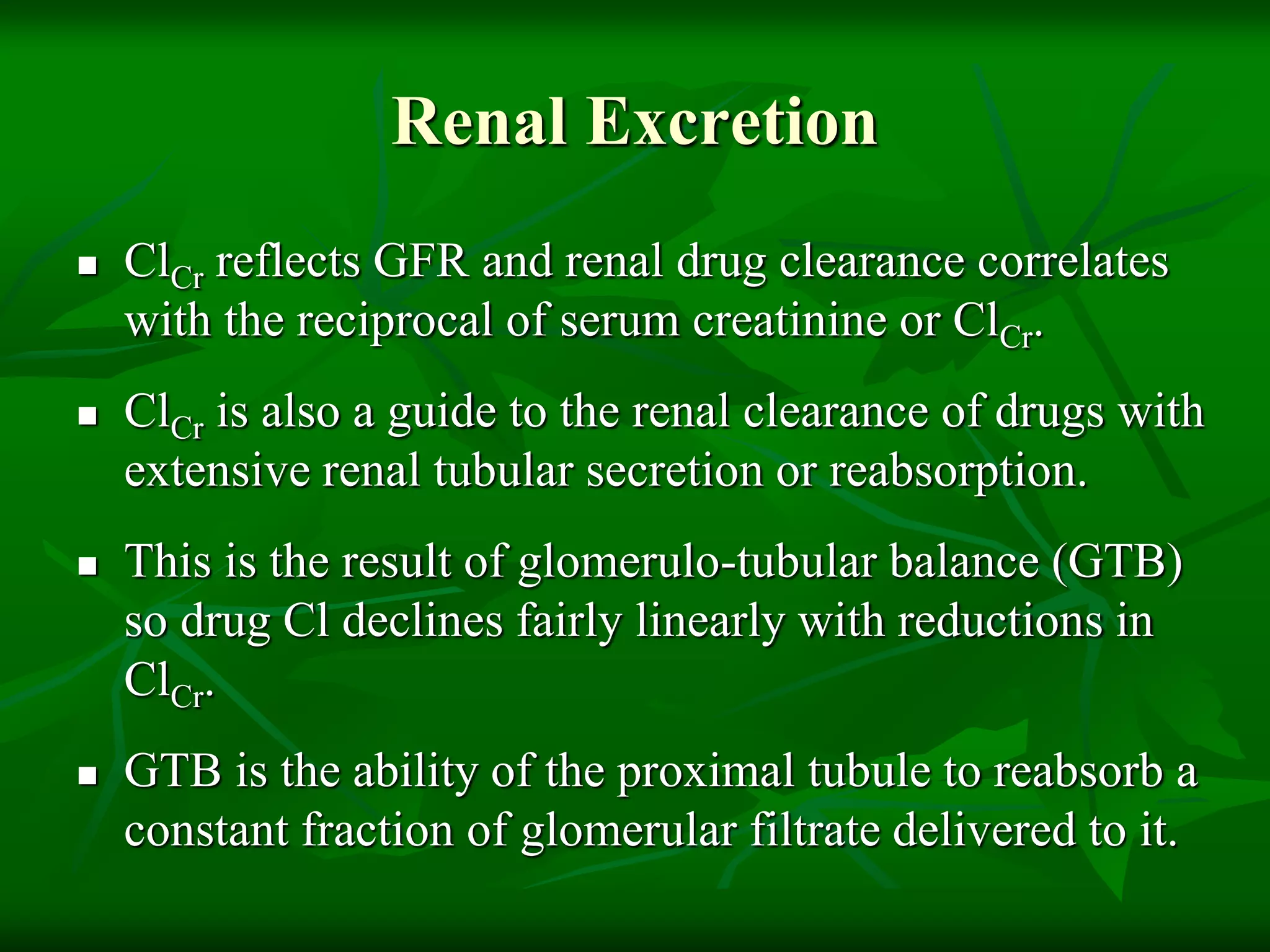 Drugs pharmacology in kidney disease | PPTX