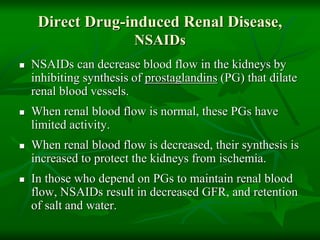 Drugs pharmacology in kidney disease | PPTX