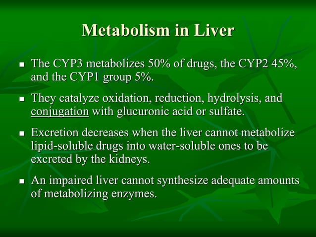 Drugs pharmacology in liver disease | PPTX