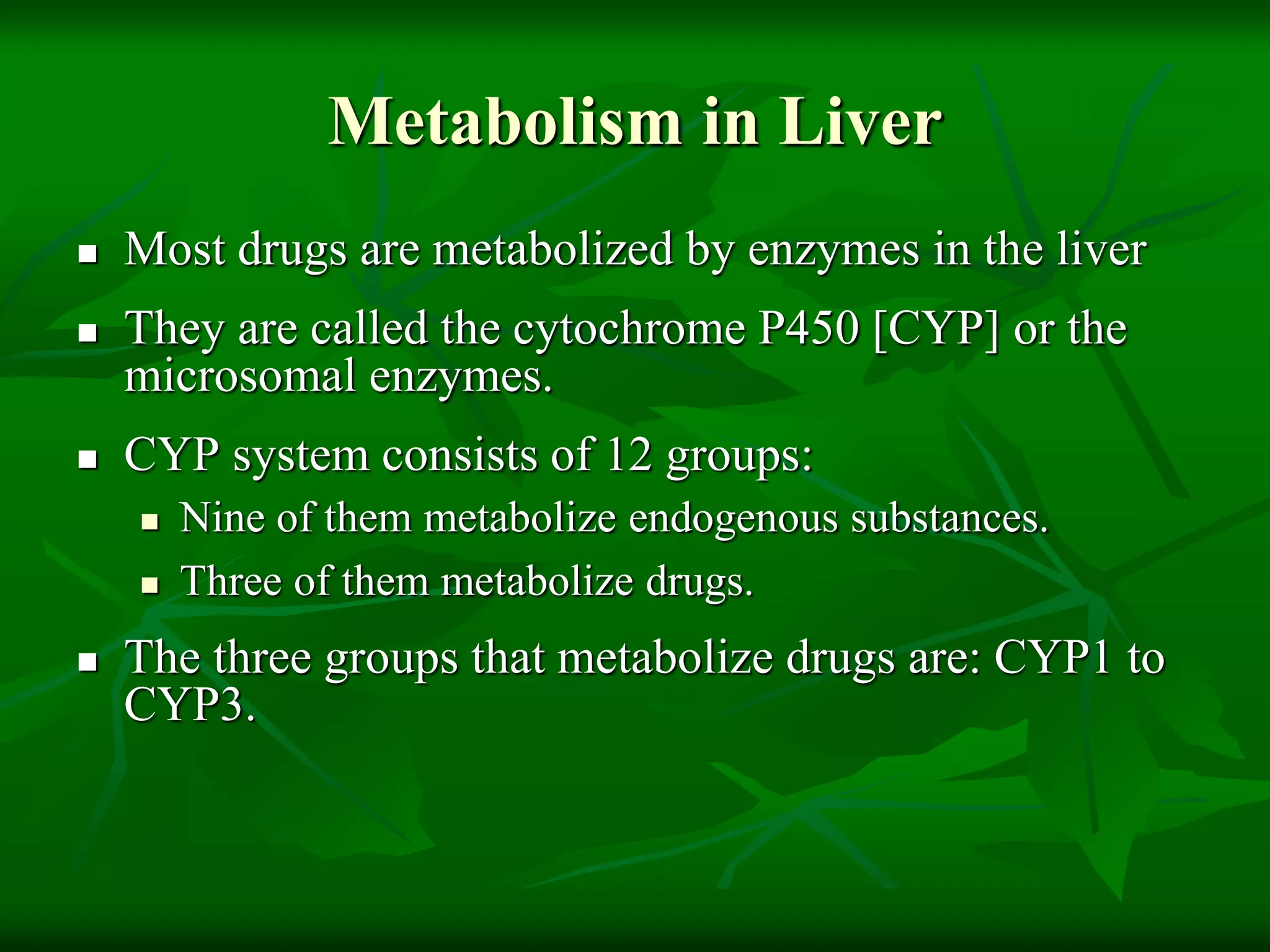 Drugs pharmacology in liver disease | PPTX