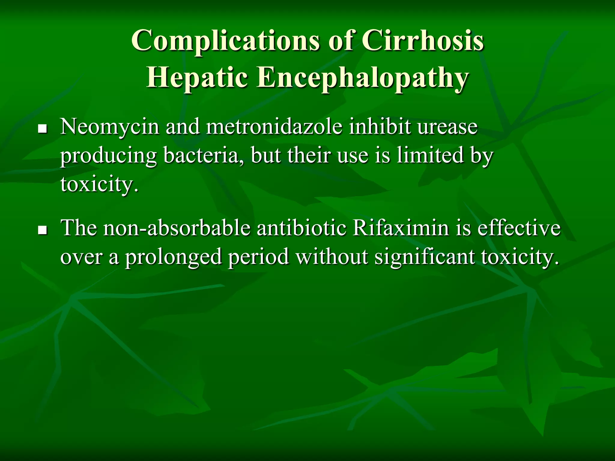 Drugs pharmacology in liver disease | PPTX