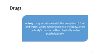 drugs presentation In this presentation wo define everything about ...