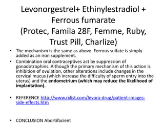 Drugs proposed under the philippine rh law | PPT