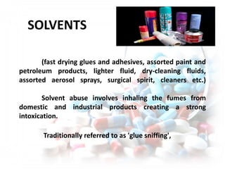 DRUGS (Sedatives, Solvents, Stimulants) | PPTX | Illegal Drugs, Tobacco ...