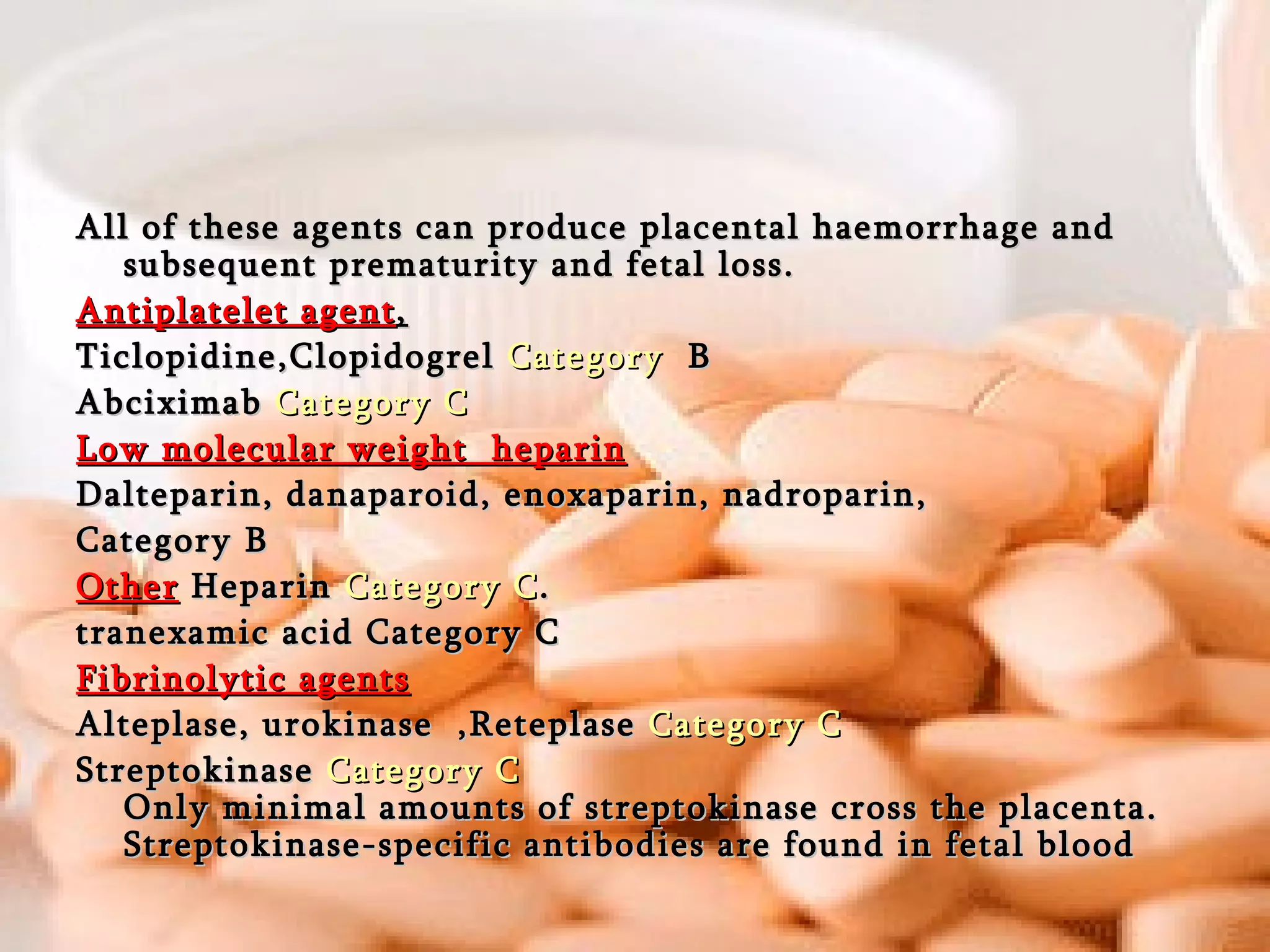 Drugs safety in pregnancy | PPT
