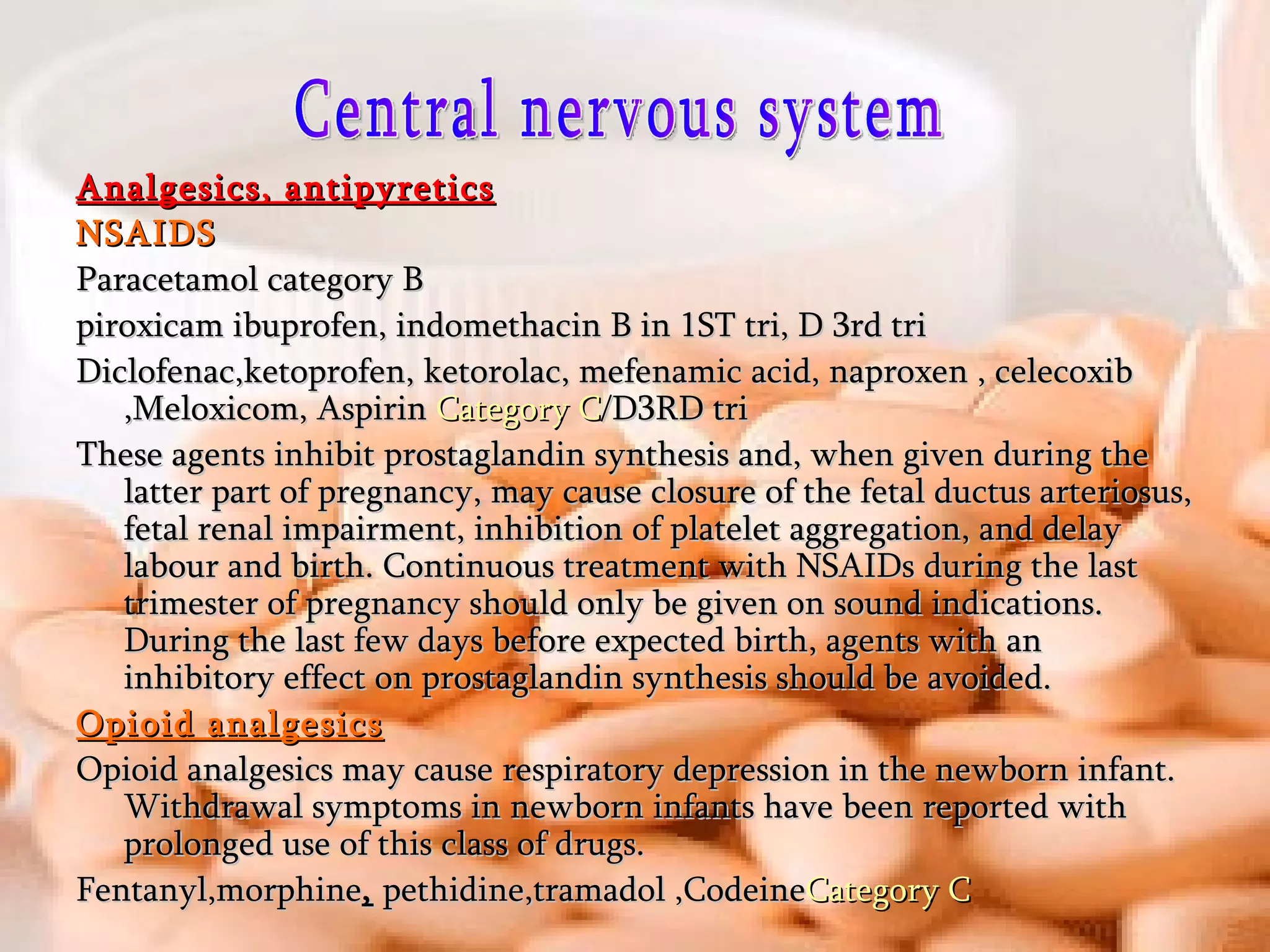 Drugs safety in pregnancy | PPT