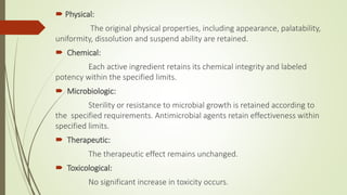 Drug stability | PPTX