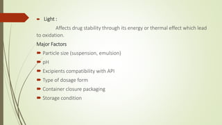 Drug stability | PPTX