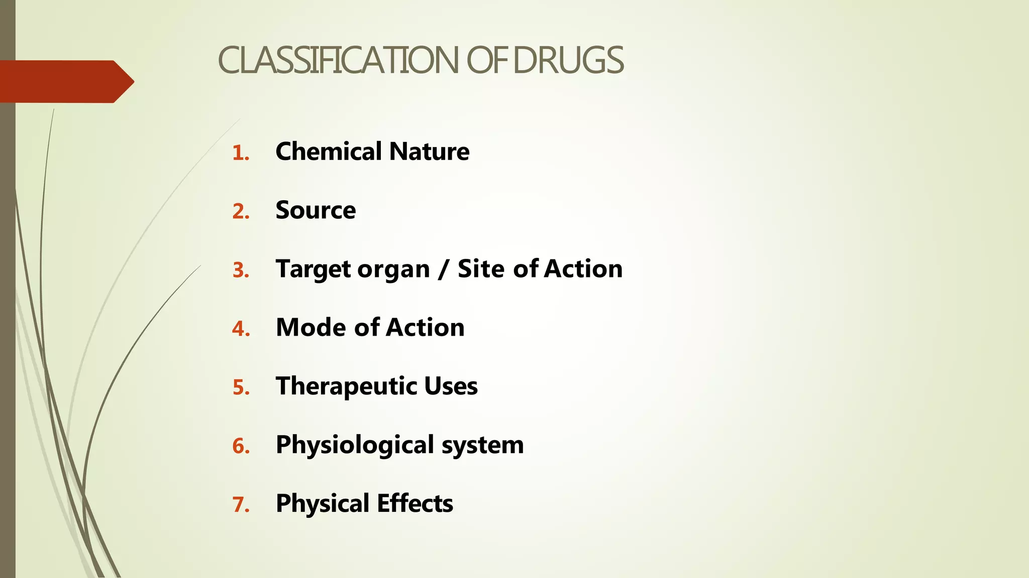 CLASSIFICATION AND NOMENCLATURE OF DRUGS AND STUBILITY | PPTX