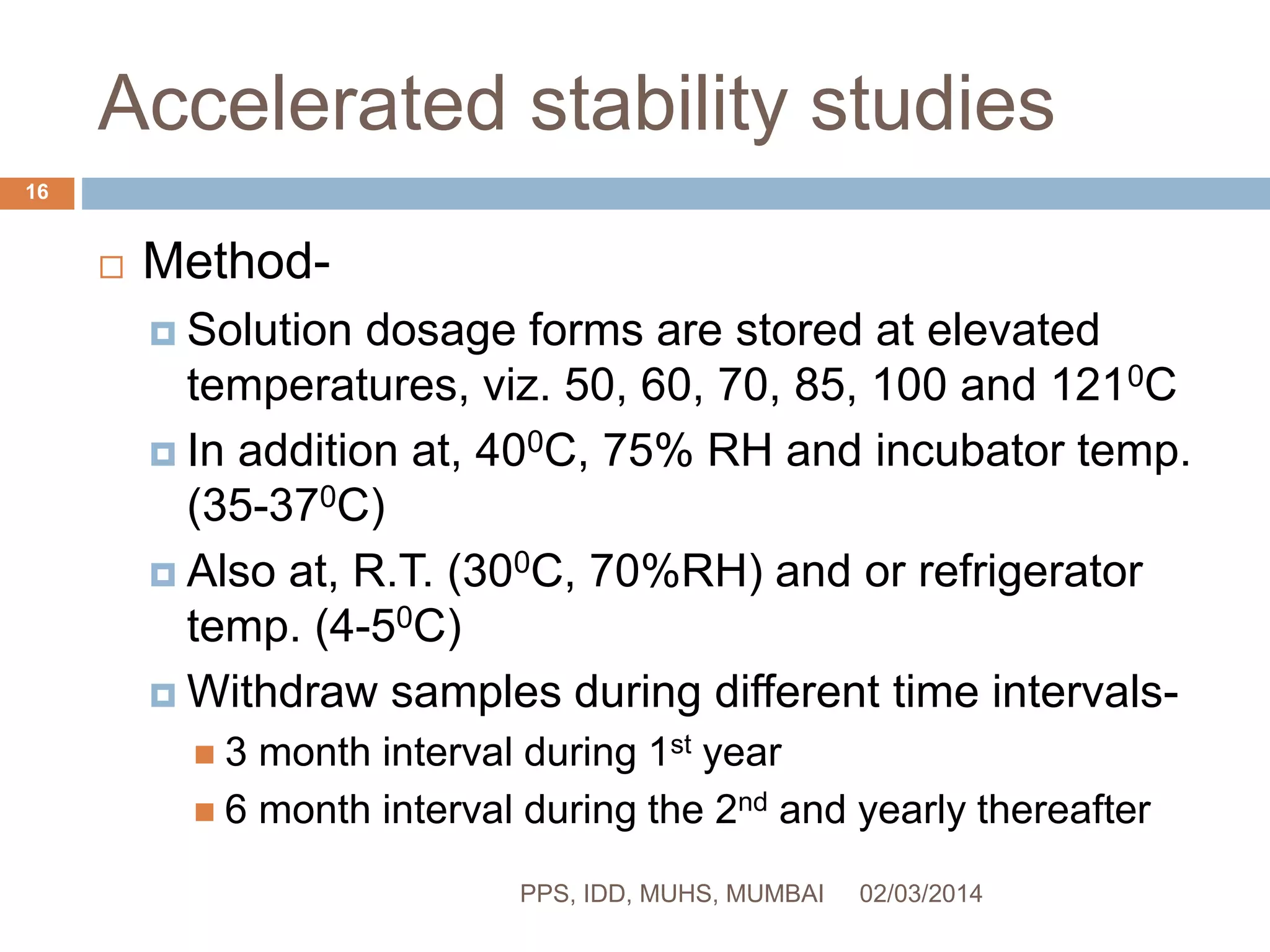 Drug stability | PPTX