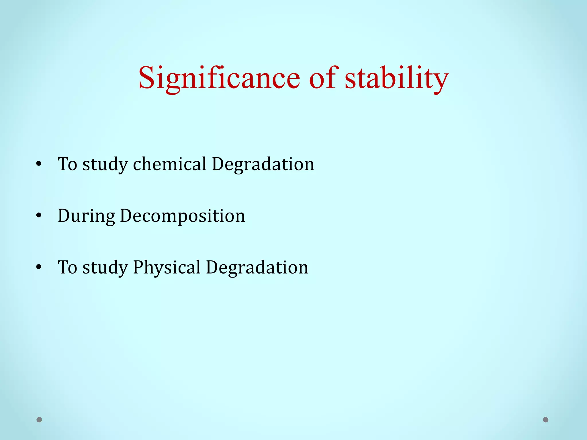 Drug stability | PPTX