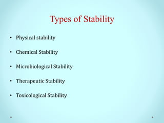 Drug stability | PPTX