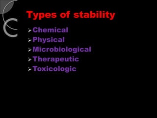 Drug stability | PPTX