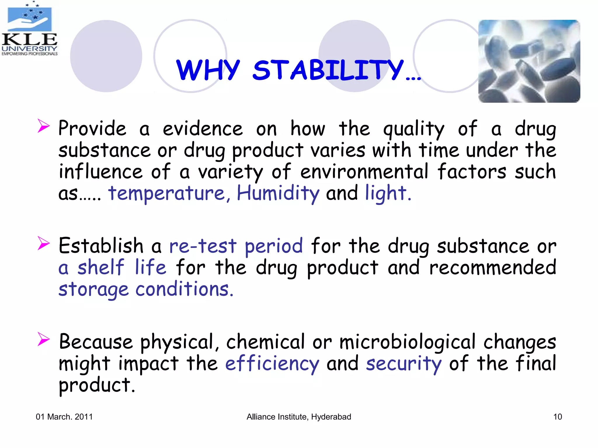 Drug stability and stabilization techniques | PPT