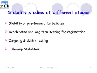 Drug stability and stabilization techniques | PPT