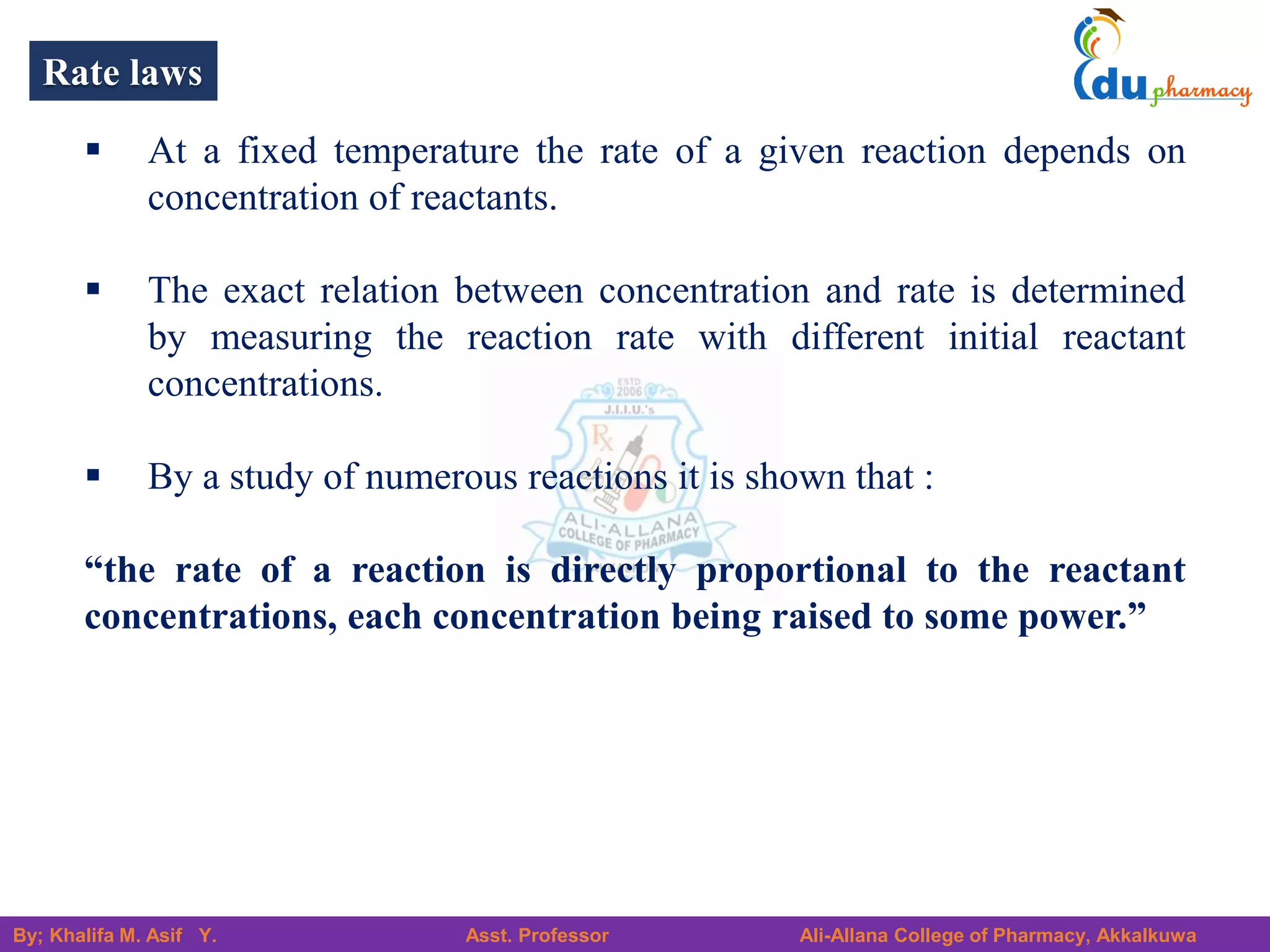 Drug stability & chemical kinetics Part1 | PPT