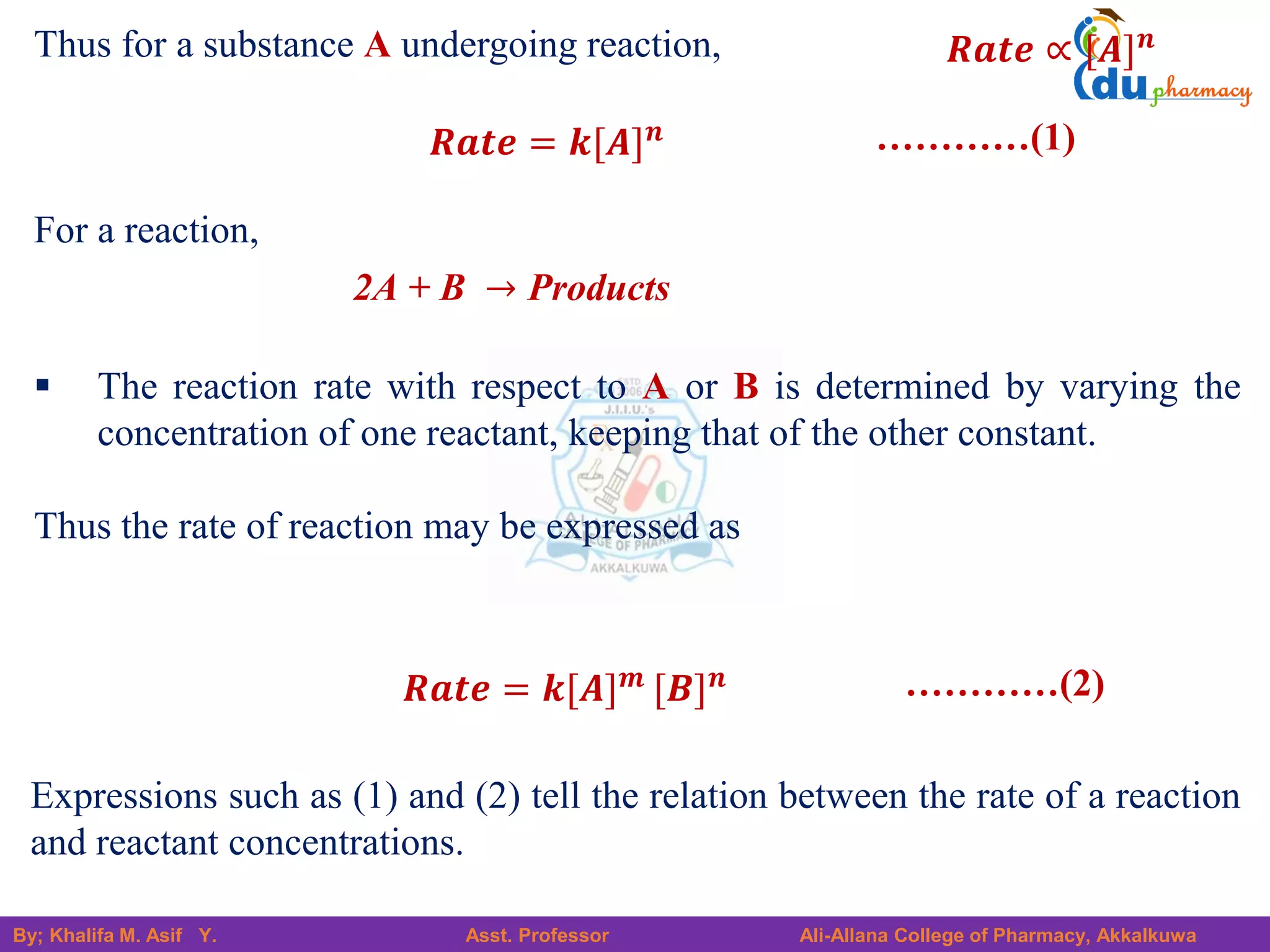 Drug stability & chemical kinetics Part1 | PPT