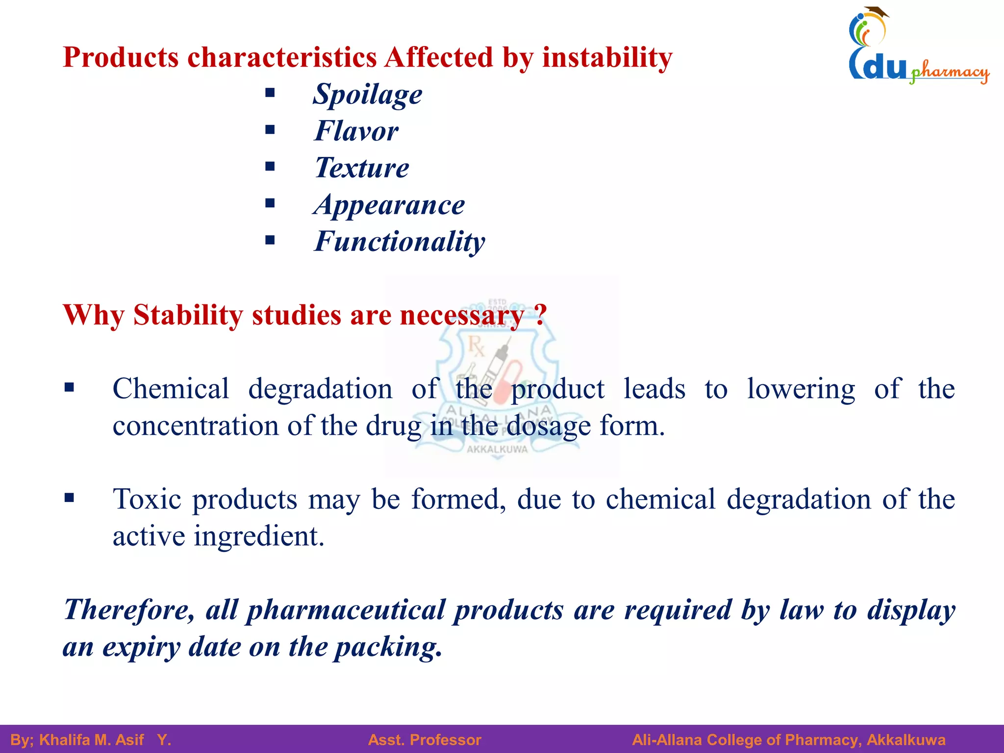 Drug stability & chemical kinetics Part1 | PPT