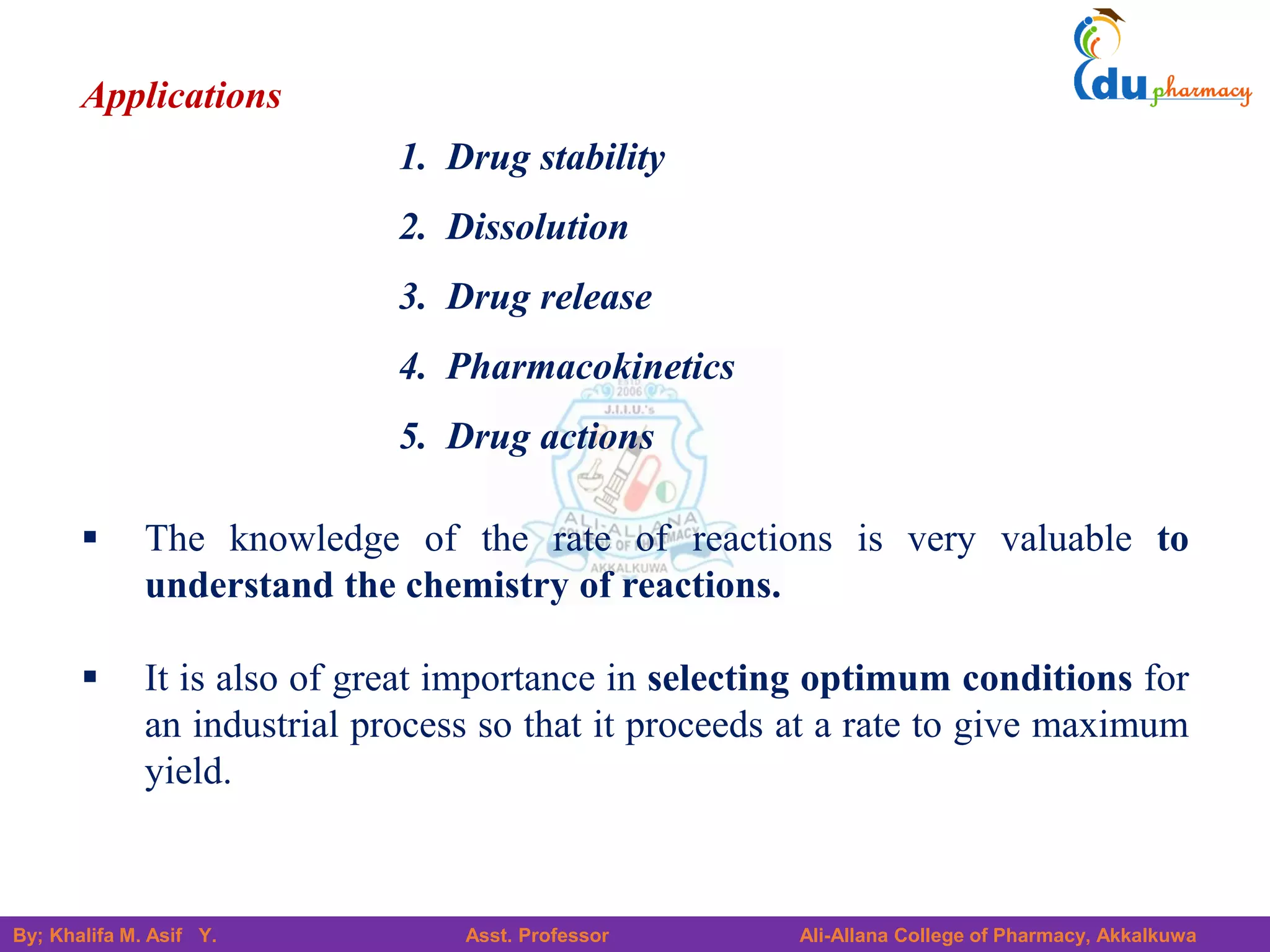 Drug stability & chemical kinetics Part1 | PPT