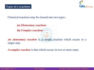 Drug stability & chemical kinetics Part1 | PDF