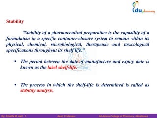 Drug stability & chemical kinetics Part1 | PPT