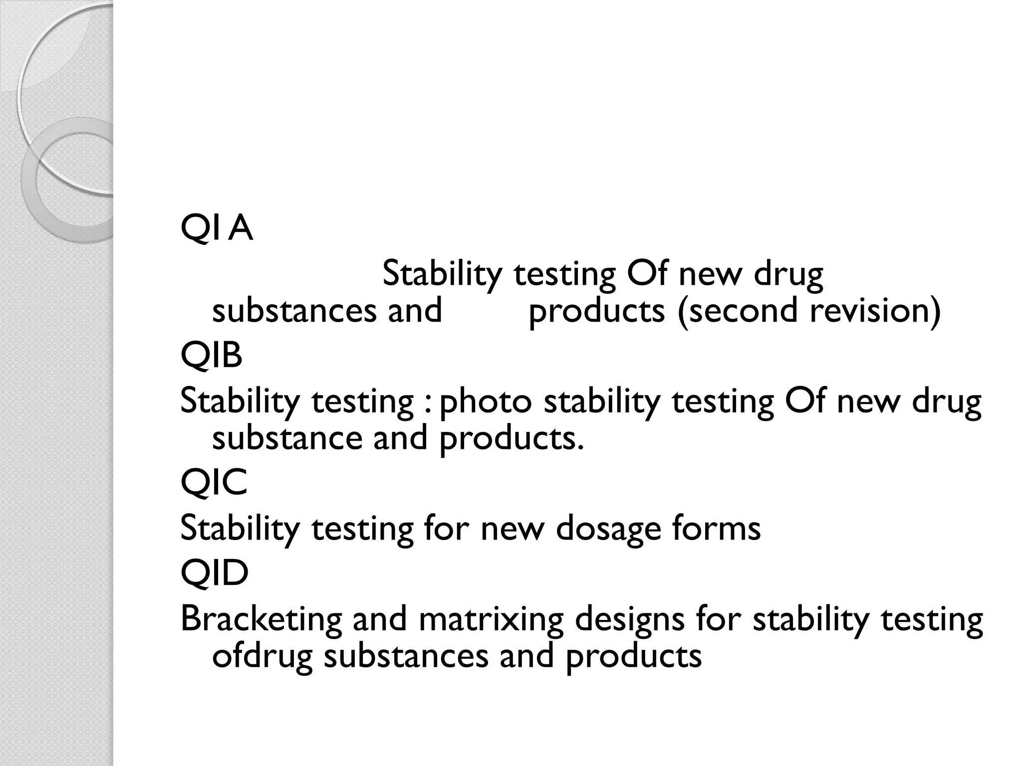Drug Stability IcH q9 | PDF