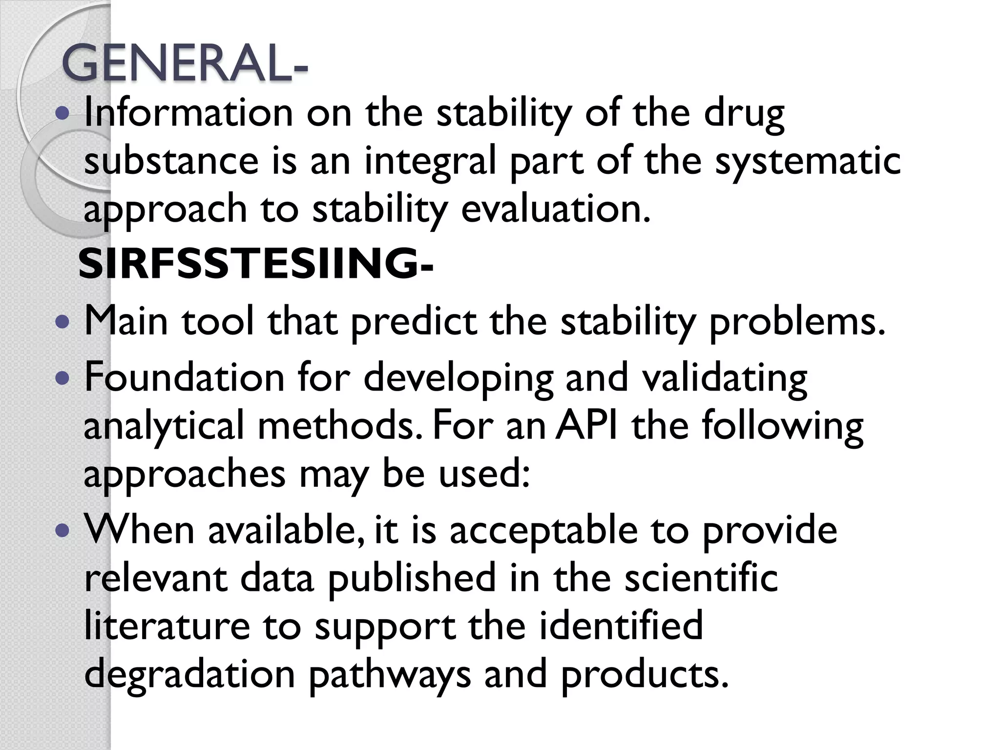 Drug Stability IcH q9 | PDF