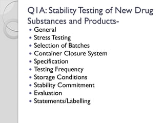 Drug Stability IcH q9 | PDF