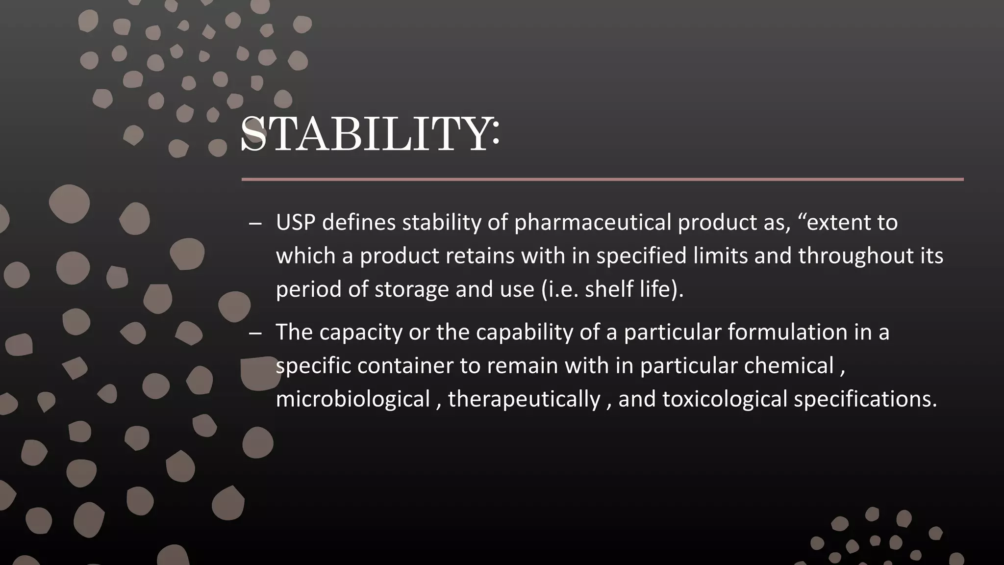 Drug stability | PPTX