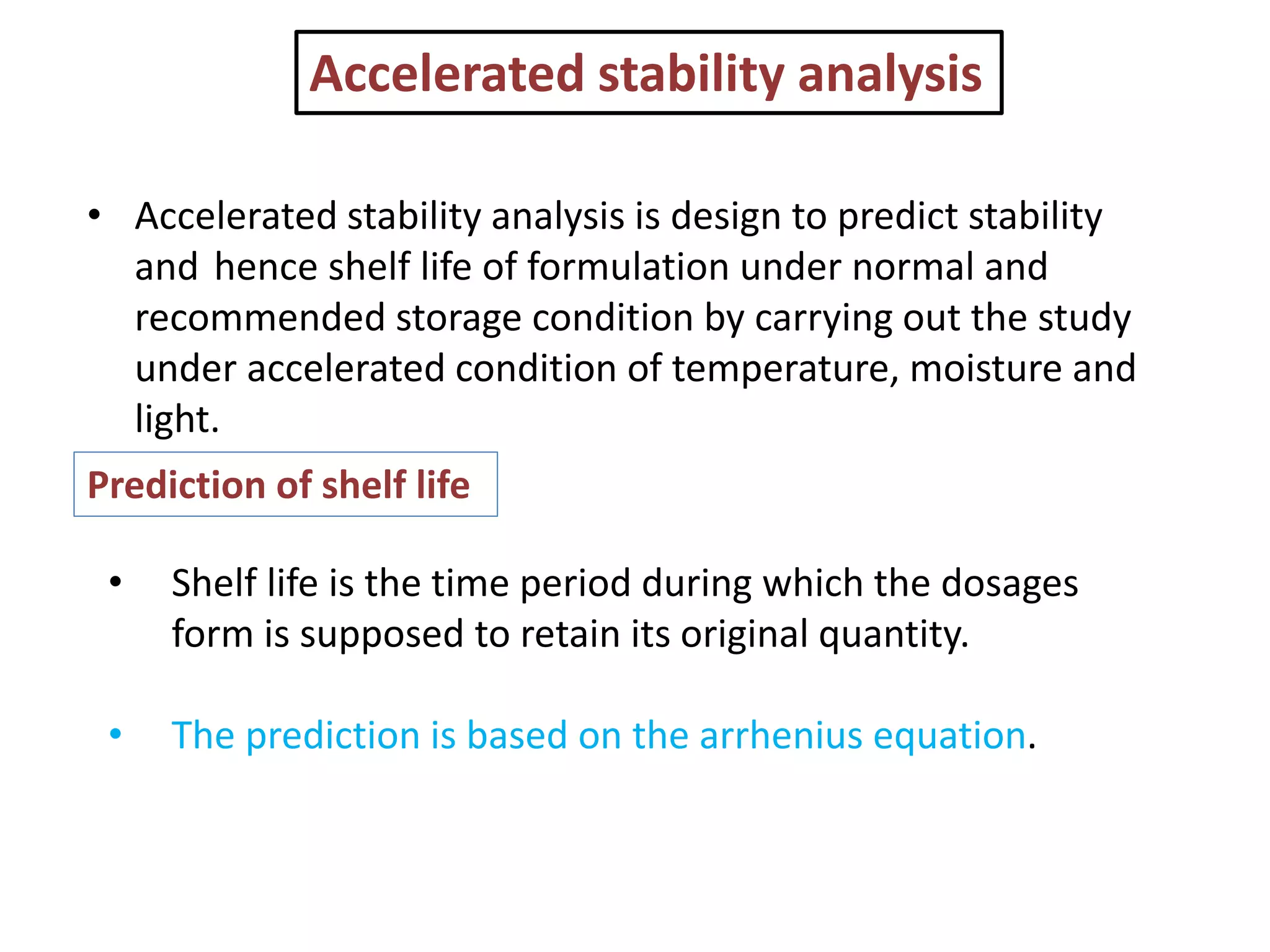 Drug Stability study | PPTX