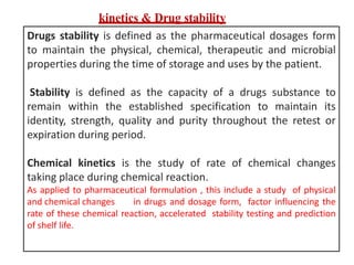 Drug Stability study | PPTX