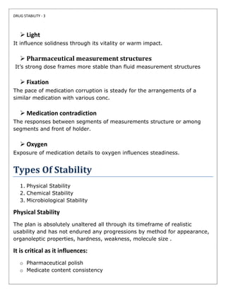 Drug Stabily Assignment - Shivam Dubey | PDF | Pharmaceutical Drugs ...