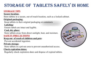 SAFETY STORAGE OF MEDICINES AT HOME.PPTX