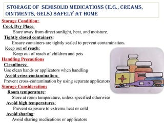 SAFETY STORAGE OF MEDICINES AT HOME.PPTX