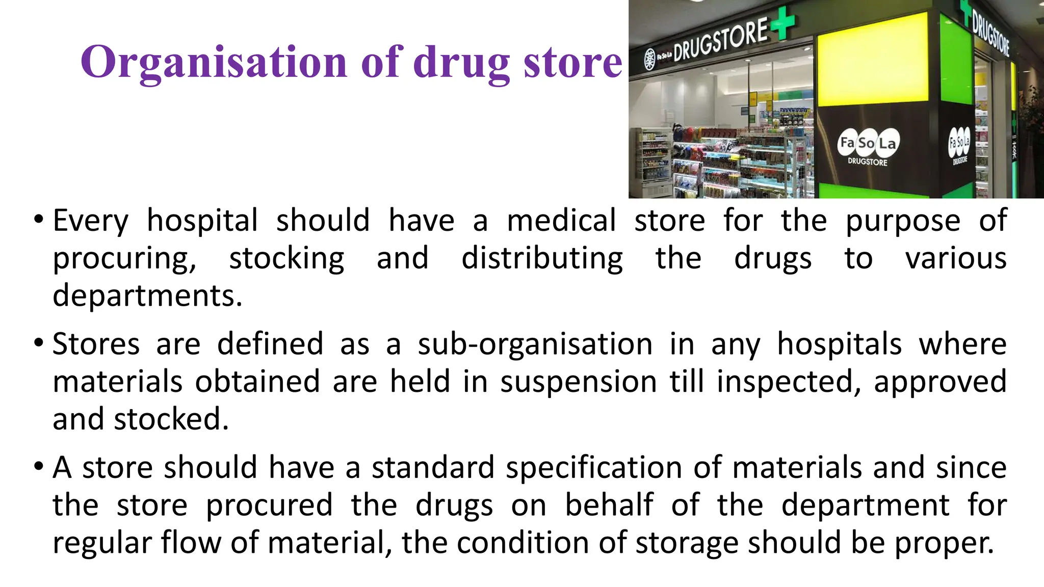 Drug store and inventory, Purchase, ABC method, EOQ, VED | PPTX